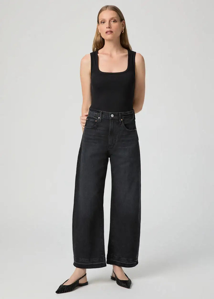 Arellia Barrel Leg Jean - Black Void – Domino Style