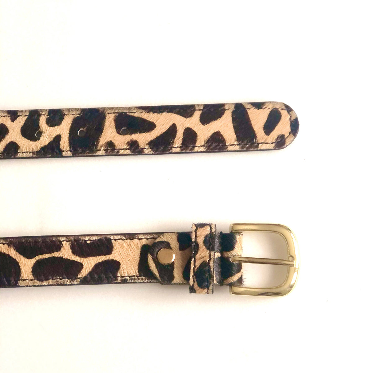 Hair-On-Hide Leather Belt - Giraffe – Domino Style