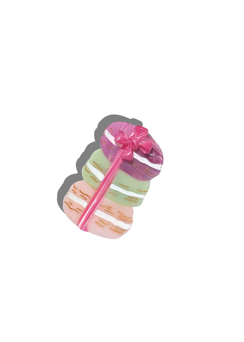 Macaron Dessert Claw Hair Clip – Domino Style