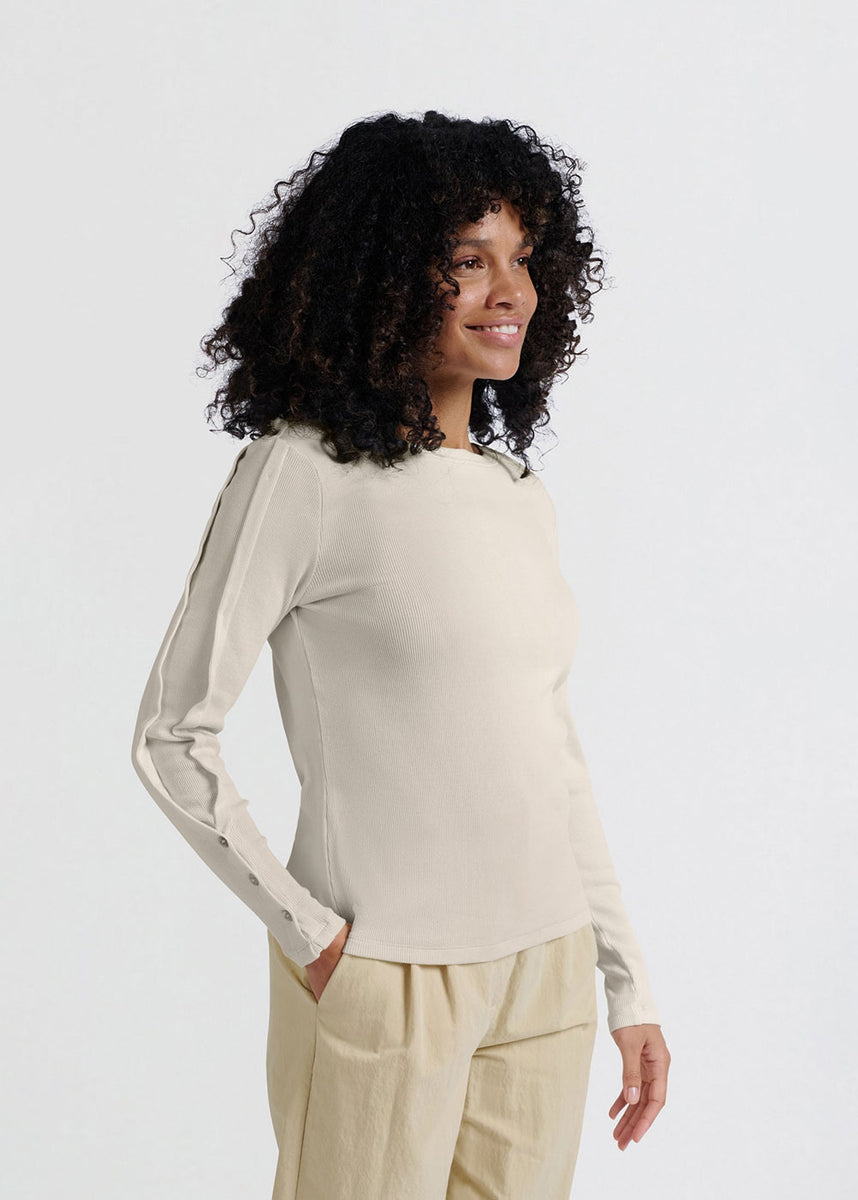 Long Sleeve Button Top – Domino Style